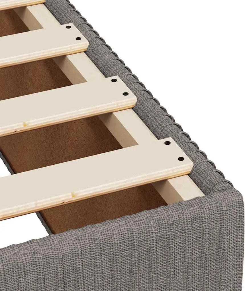 Rám postele bez matrací taupe 90x200 cm textil 3284911