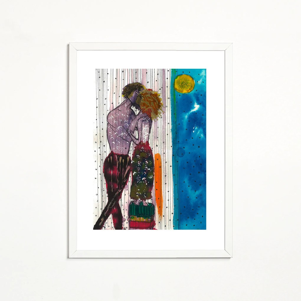 Marascaud | Malé ženy Rám: Černý, Velikost: 40 x 30 cm