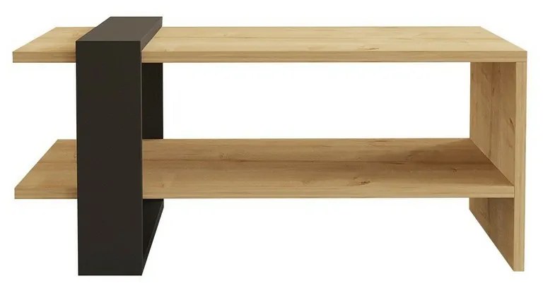Konferenční stolek Yonca Anthracite and Sapphire Oak