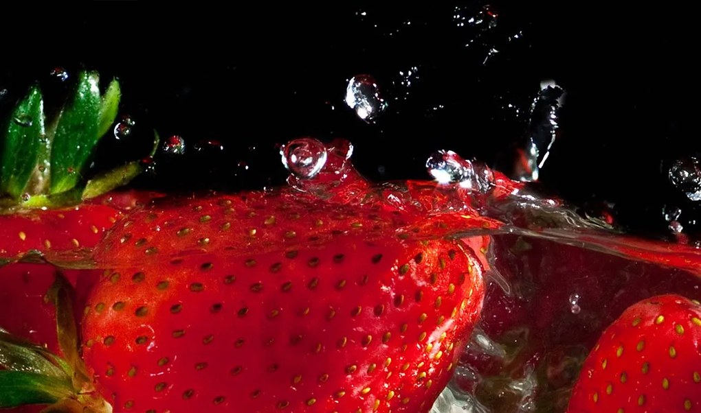 Obraz jahody Velikost (šířka x výška): 100x50 cm