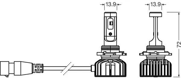 SADA 2x LED Autožárovka NIGHT BREAKER SMART H10 PY20d/7W/12V 6000K - Osram