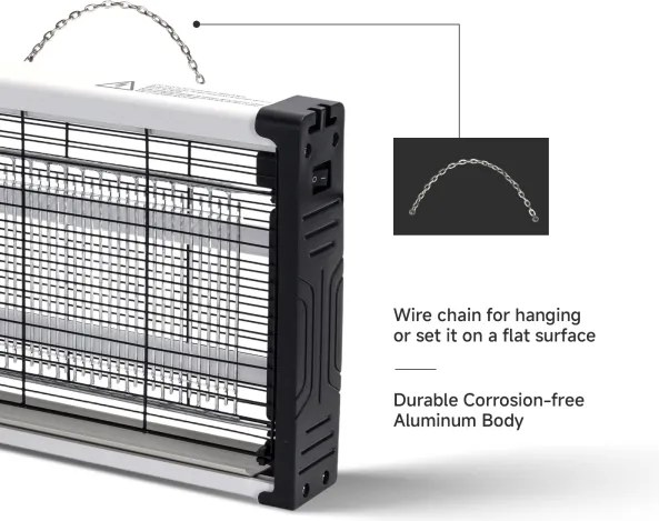 Brilagi - Elektrický lapač hmyzu 2xUV/10W/230V 60 m2
