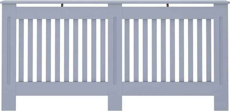 Kryt radiátoru 2 ks Šedá 172 x 19 x 81,5 cm Kompozitní dřevo 3403234