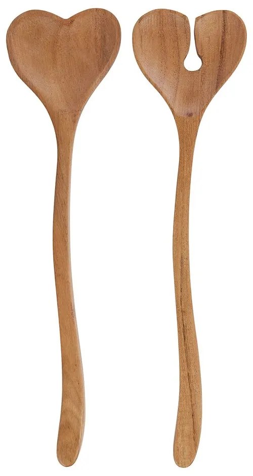ACACIA Salátový příbor srdce set 2 ks