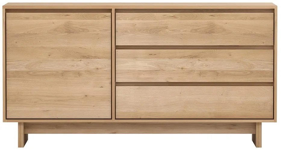 Ethnicraft designové komody Wave Sideboard - 1 door - 3 drawers