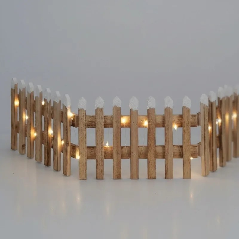 Zimní plot s LED osvětlením 90 × 20 cm