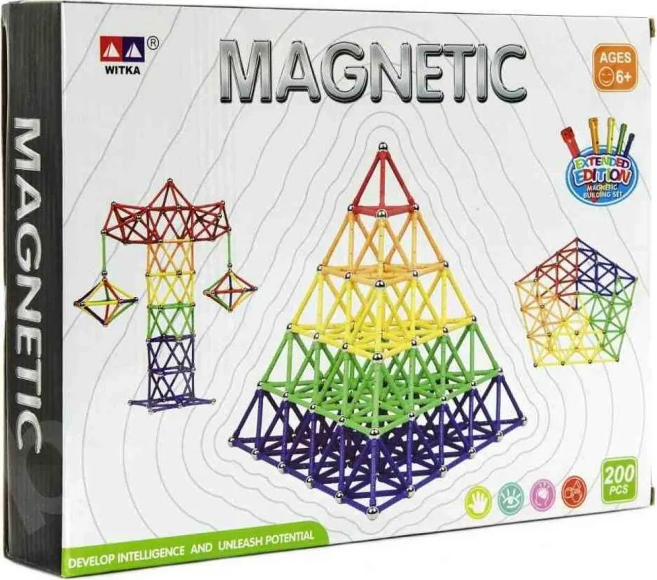Magnetická stavebnice 200 ks