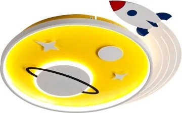 Brilagi -LED Dětské stropní svítidlo STARSHIP LED/64W/230V 3000/4500/6000K žlutá