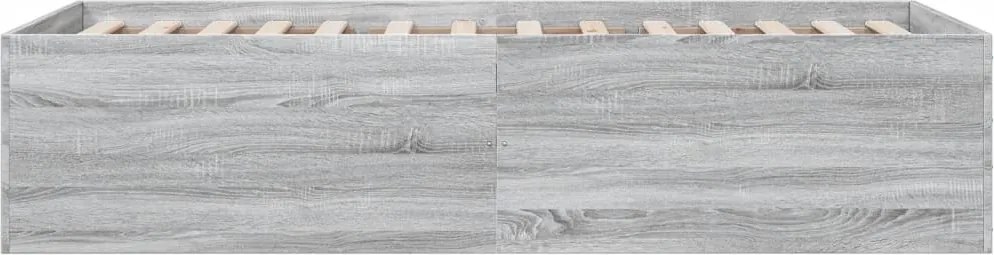Rám postele šedý sonoma 90 x 190 cm kompozitní dřevo 3280977