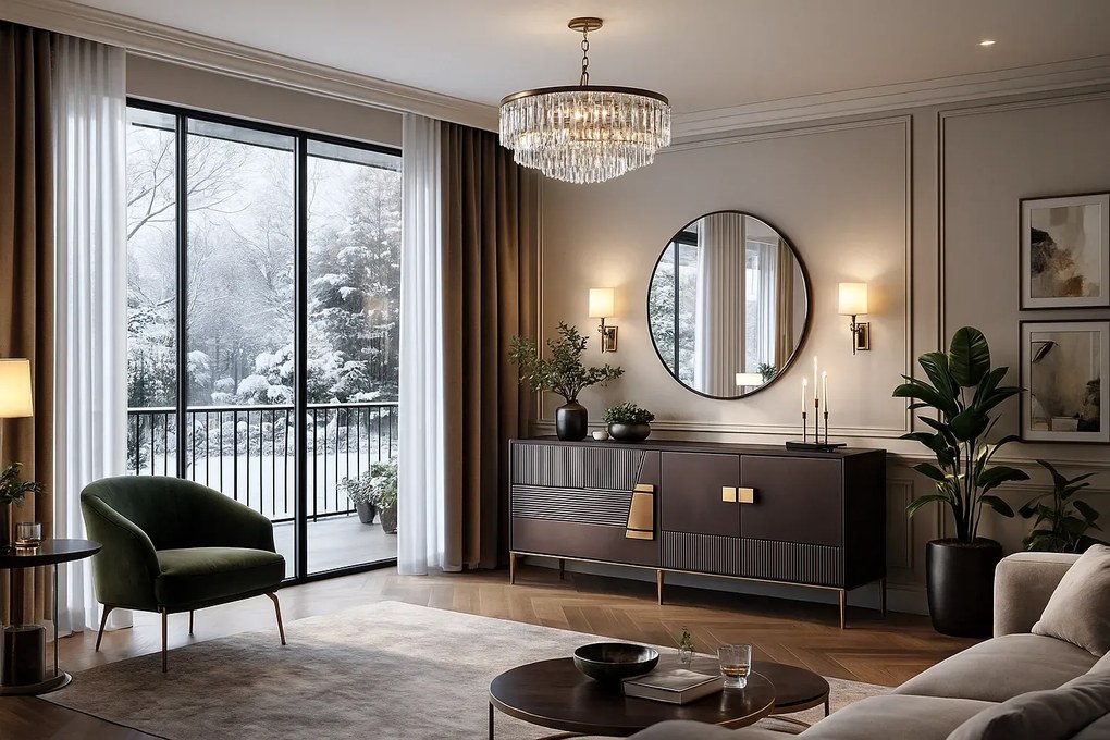 Komoda Stilig ST102 160 cm grafit/zlatá