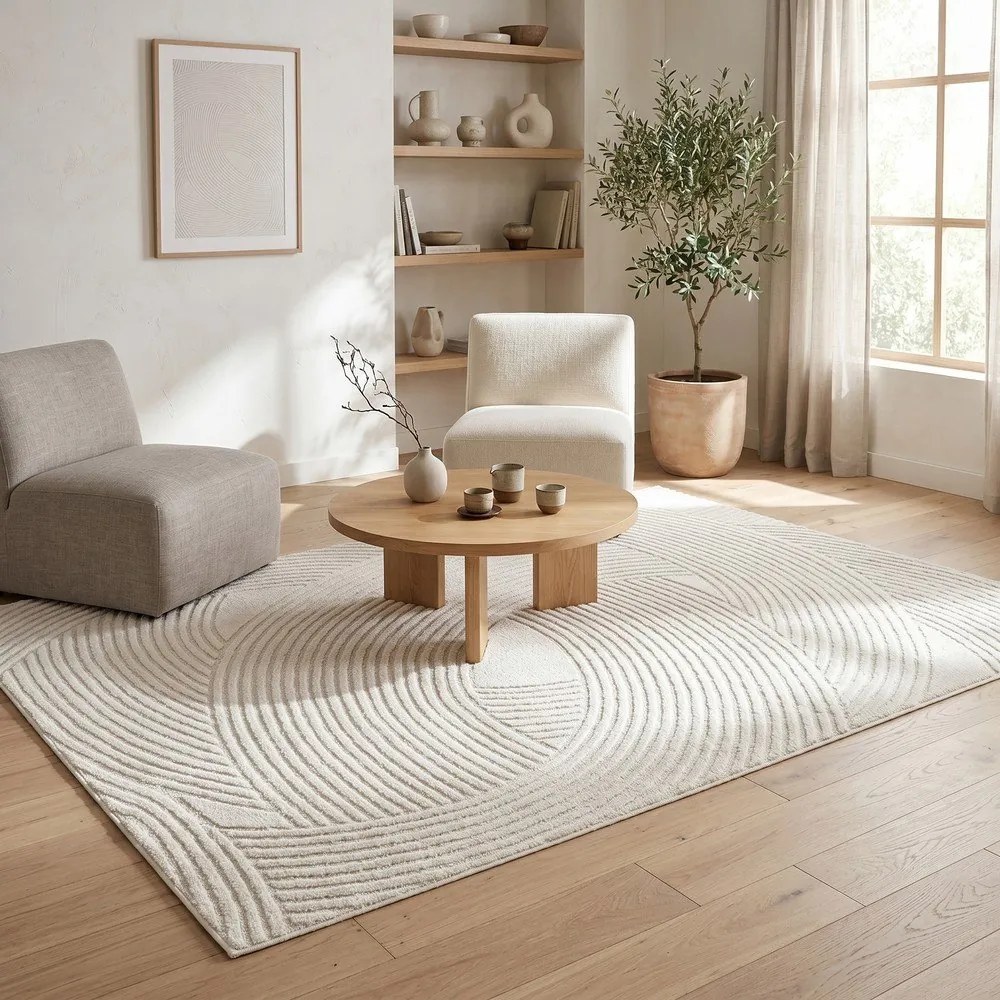 Krémový koberec 120x170 cm Zephyr – ESTE