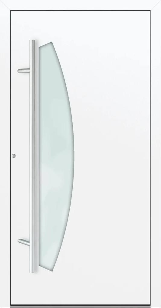 Hliníkové vchodové dveře FM Turen Premium P90 M212 bílá RAL9016 Orientace dveří: Levé, otevírání dovnitř, Standardní rozměr dveří včetně rámu: 100 cm x 200 cm - vnější rozměr rámu