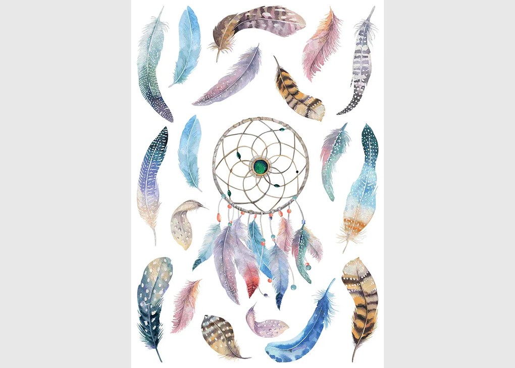 Samolepka na zeď Lapač Snů | 42.5 x 65 cm | DSM3469