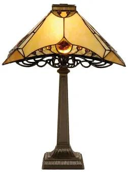 Stolní lampa Tiffany TRIANGLE Clayre &amp; Eef 5LL-5313