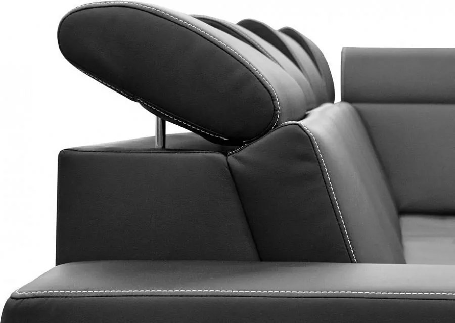 Casarredo - Komfort nábytek Rozkládací sedací souprava do U CONVERSO s úložným prostorem, výběr látek SK1 | potah: malmo new 83,Vybetre si umístění otomanu:: otoman na levé straně (viz obrázek)