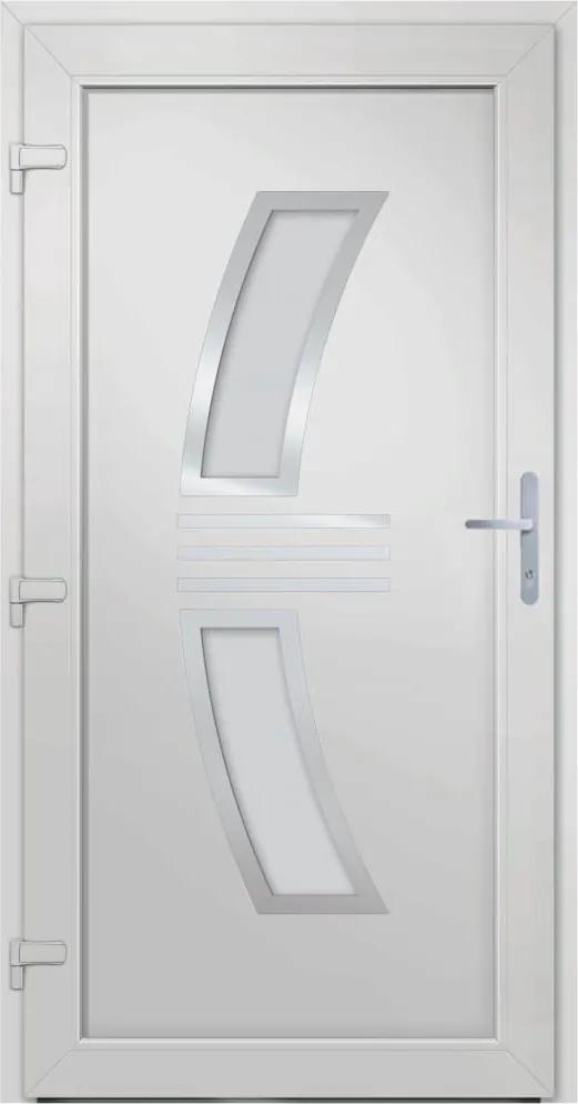 vidaXL Vchodové dveře 108 x 208 cm PVC [3187935] Barva: antracitová