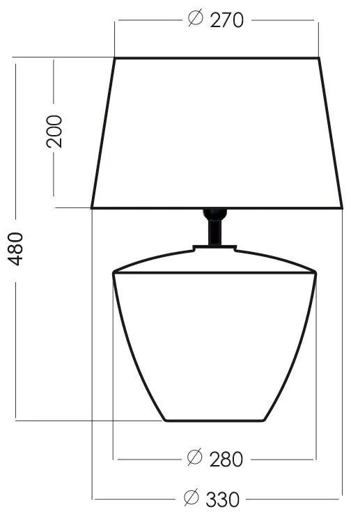 4concepts Luxusní stolní lampa PARMA Barva: Bílo-béžová