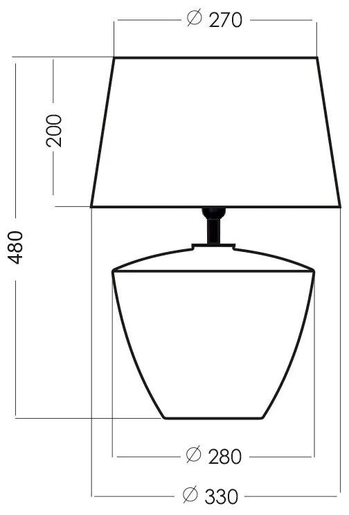 4concepts Luxusní stolní lampa PARMA Barva: Černo-zlatá