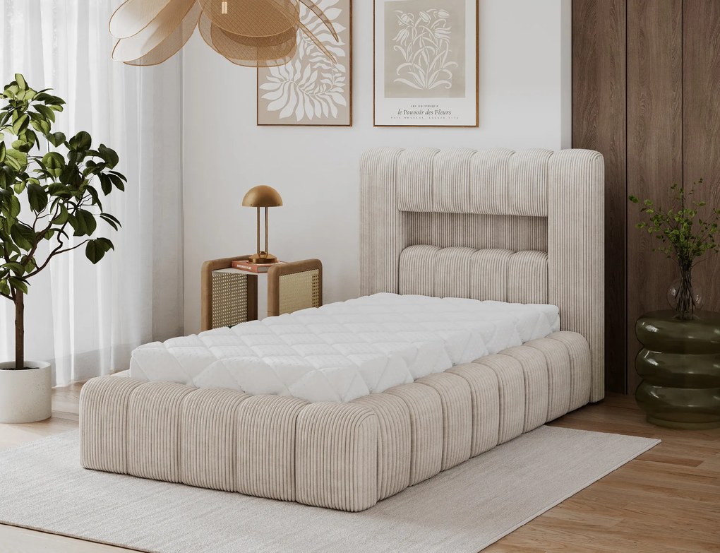 Postel Lamica 90x200 + Kovový rám/plynový výtah/kontejner