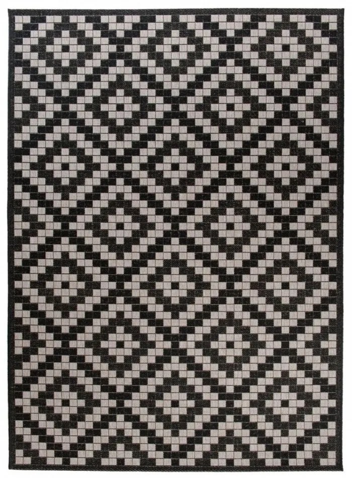 Kusový koberec Panama černý, Velikosti 80x150cm