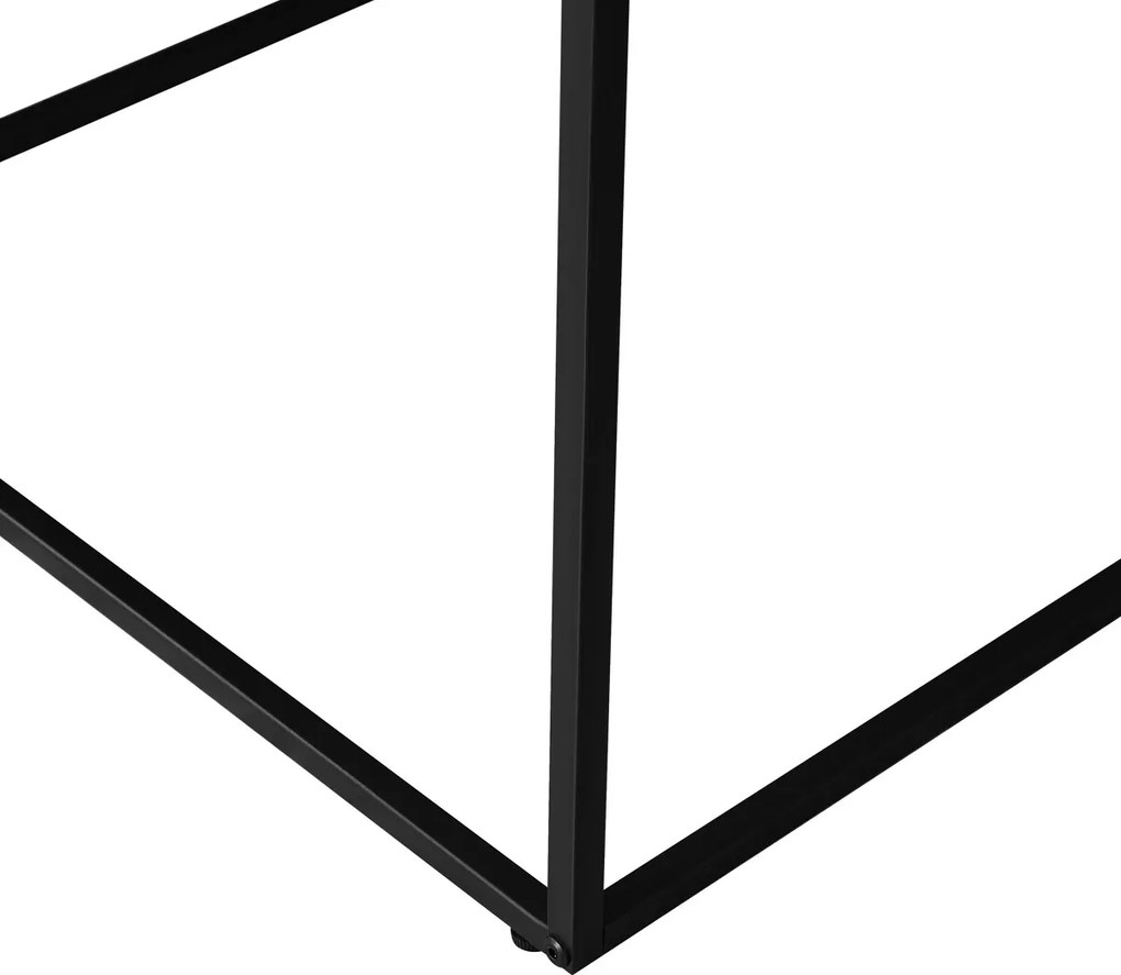Autronic Konferenční stolek CT-V2004 40x40 cm Odstín: Černý mramor