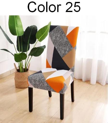 Různé elastické potahy na jídelní židle Varianta: Color 25