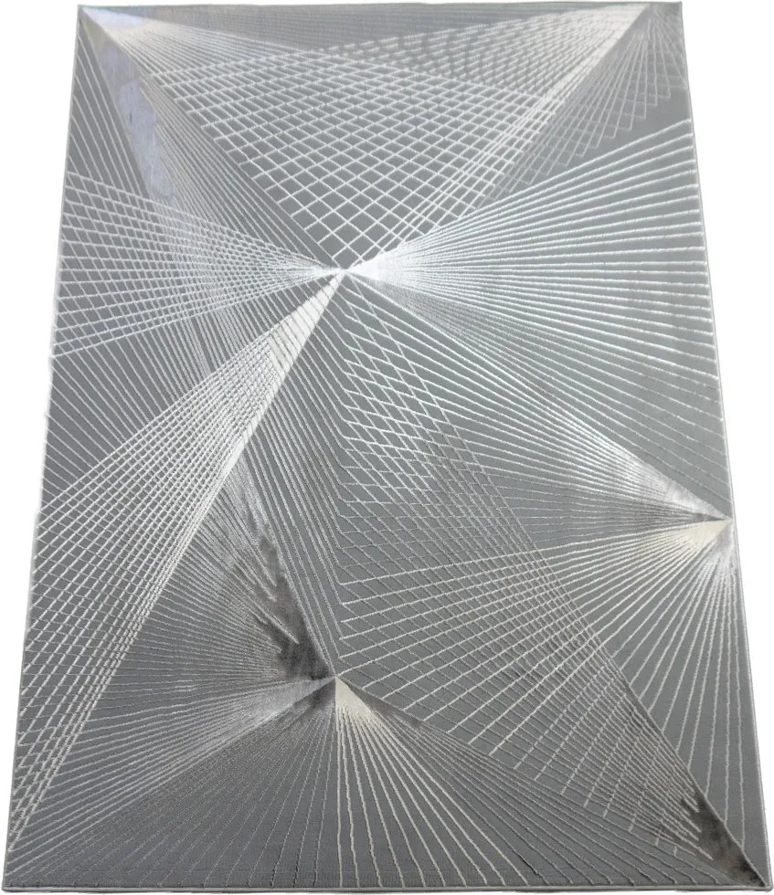 BE Koberec Allianz 6305 GREY - šedý obdélníkový Rozměr: 60x100 cm