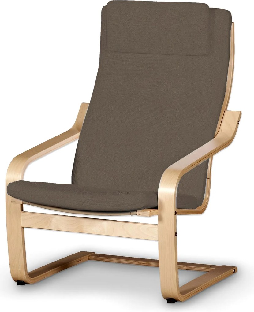 Sedák na křeslo IKEA Poäng II barva hnědá látka pletený vzor