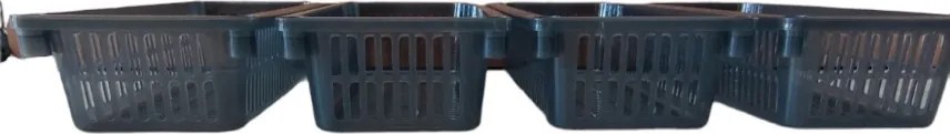 Orion Úložný koš, box a organizér extra hluboký 50cm x 20cm INVA, kouřový