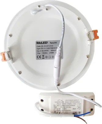 LED podhledové svítidlo McLED TORO R15 TR172-15W2700K-W-EN teplá bílá ML-412.013.33.0