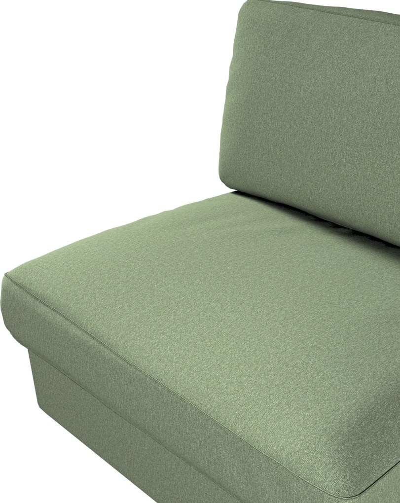 Potah na neskládací křeslo IKEA Kivik barva zelená látka pletený vzor