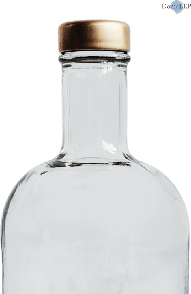 Skleněná láhev na olej 500 ml se zlatým uzávěrem APOLO
