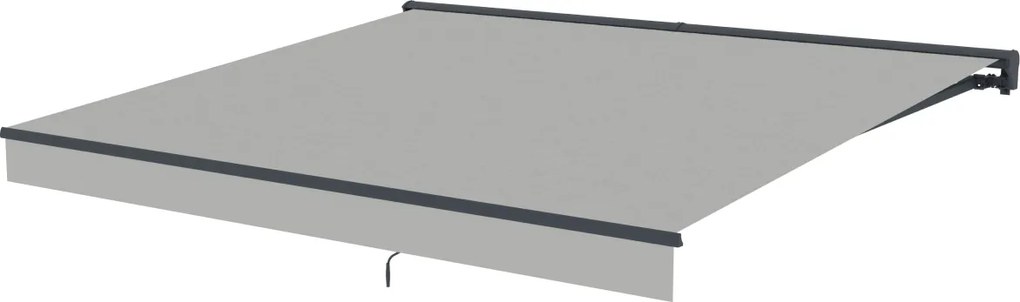 Elektrická markýza BestBerg BBSU-E350LG / 350 x 300 cm / světle šedá