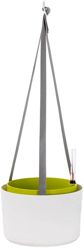 Plastia Žardina samozavlažovací trojzávěs Berberis - bílá + zelená 30 cm