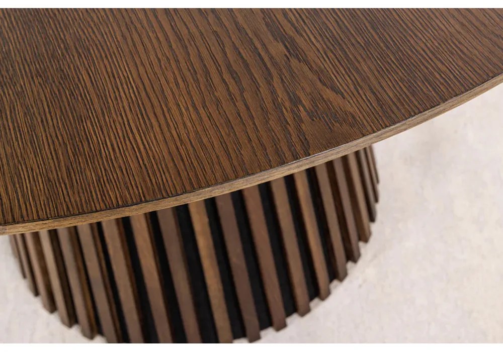Massive home | Kulatý Jídelní stůl VALHALLA WOOD 140cm  dub