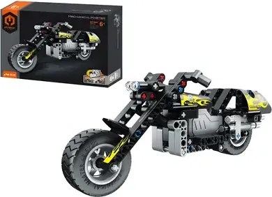 MECHANICAL MASTER Stavebnice Motorka Chopper / 183 dílků / Pullback po