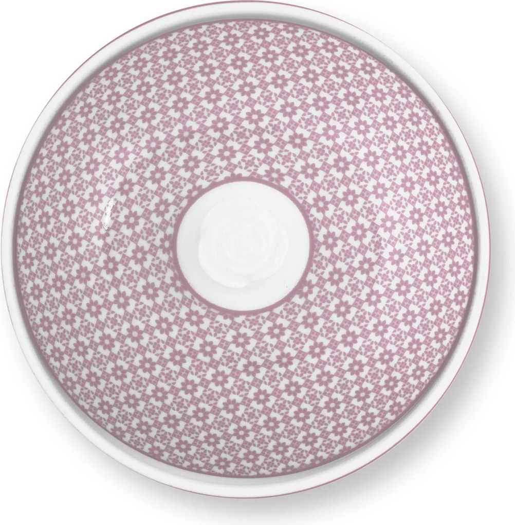 Pip Studio Lily & Lotus cukřenka 300ml, lila (porcelánová cukřenka s víčkem 300ml)