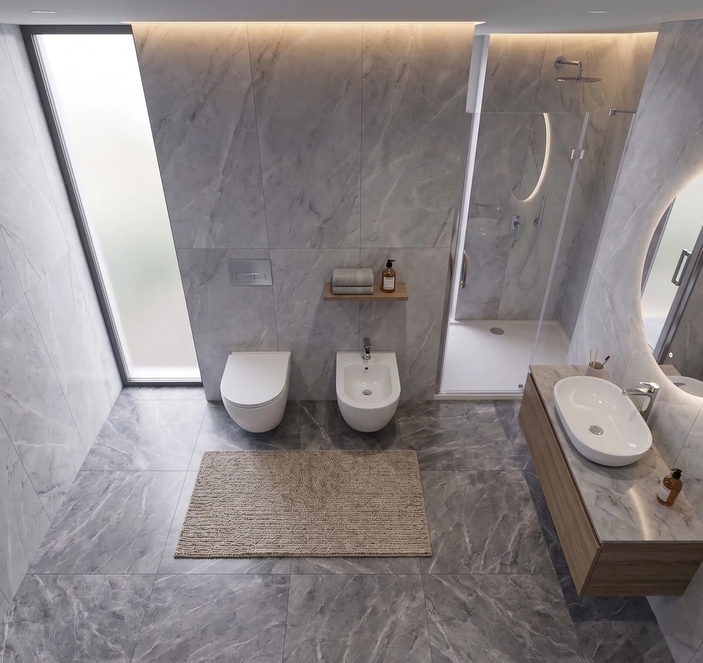 Erga Lily, závěsný bidet 490x360x320 mm, bílá lesklá, ERG-V03-LILY-BD-WH