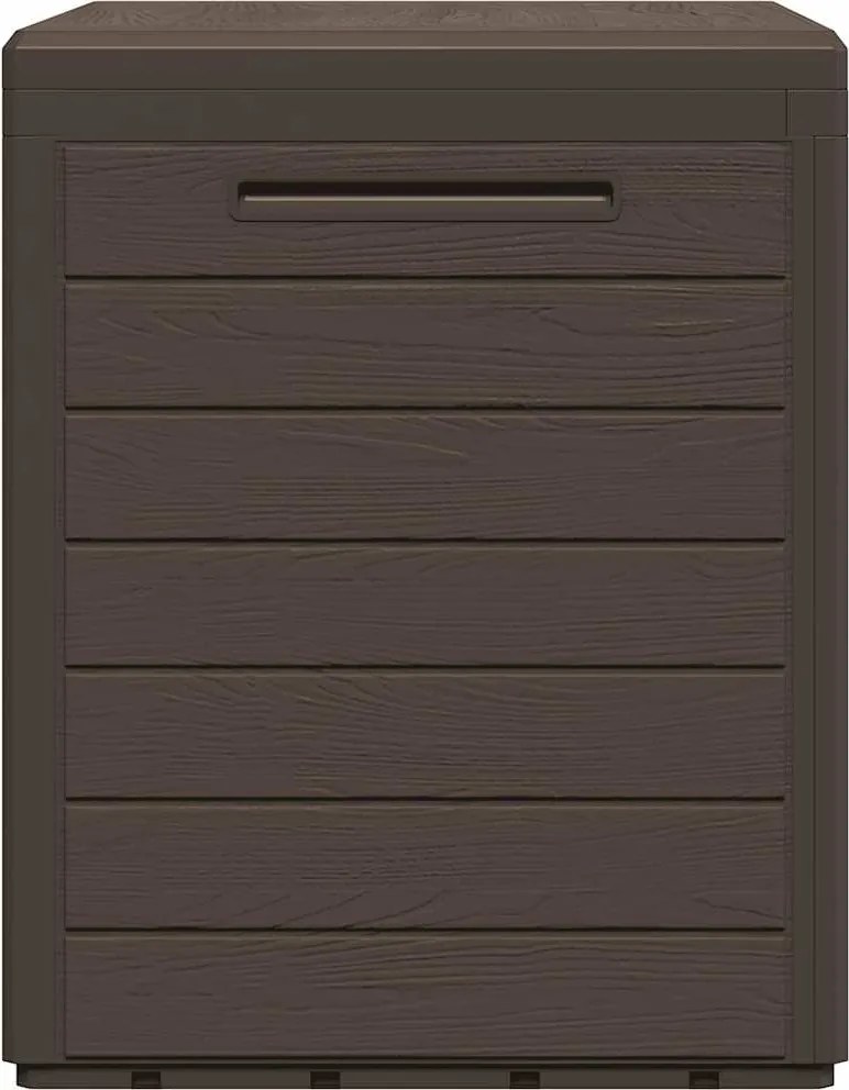 Zahradní úložný box hnědý 58,5 x 46 x 55 cm polypropylen 152194