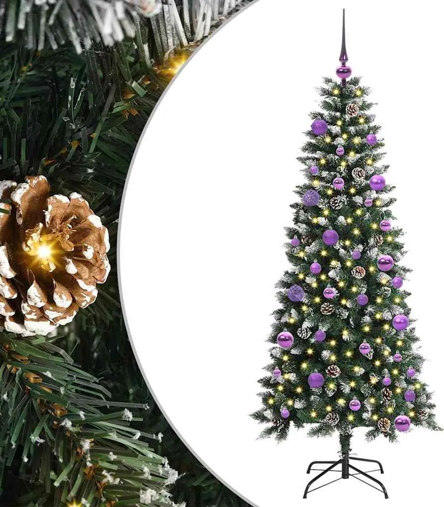 Umělý vánoční stromeček Zelená 150 cm PVC, plast a ocel 3395814