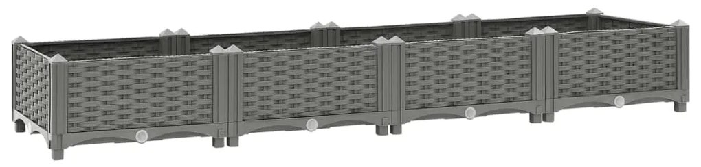 Vyvýšený záhon 160 x 40 x 23 cm polypropylen