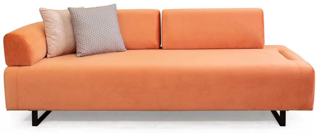 Hanah Home Pohovka INFINITY s postranním stolkem lososová 560ARE1324