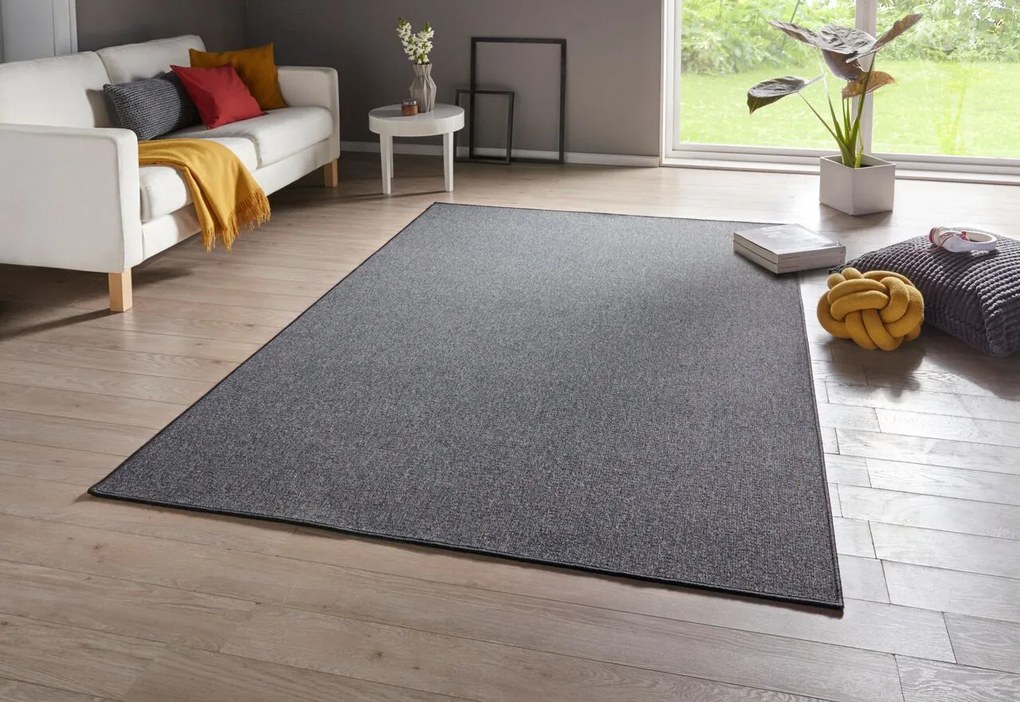 BT Carpet - Hanse Home koberce Kusový koberec BT Carpet 103409 Casual dark grey - 80x150 cm