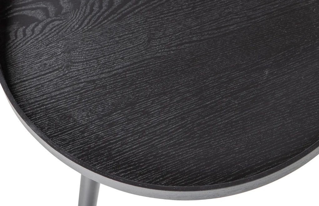 OnaDnes -20% Hoorns Černý borovicový konferenční stolek Mireli 78 cm