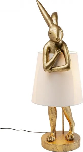 KARE DESIGN Stolní lampa Animal Rabbit zlatá, 88 cm 88 × 30,5 × 30,5 cm