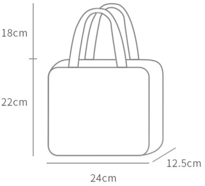 Flamenco Mystique Termotaška na přepravu potravin LUNCH BOX, nepromokavá tkanina Oxford, uzavíratelná zipem, s tepelně izolační podšívkou