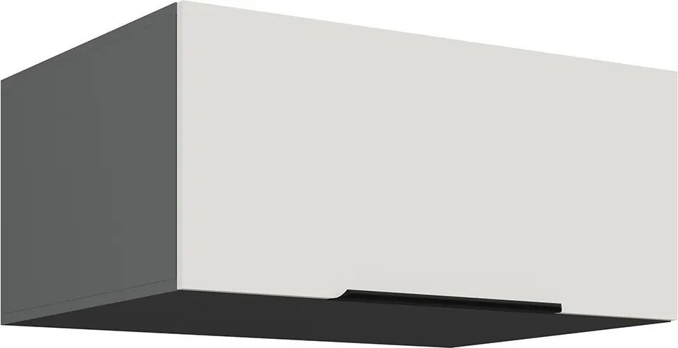 ARIA aw | horní skříňka 80 NAGU-36 1F výklopná | 80 cm | HLUBOKÁ | ANTI FINGERPRINT povrch | antracit/white