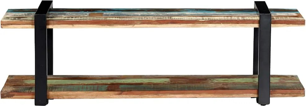 TV stolek 130 x 40 x 40 cm masivní recyklované dřevo 247884