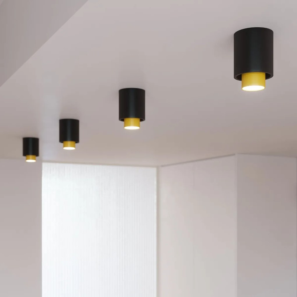 Sollux Lighting Stropní svítidlo NESI Černá