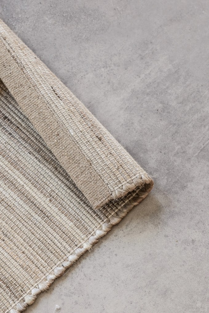 Hanse Home, Kusový koberec Handloom 105962 Dhaka Grey Brown, 80x150, béžová, chodba / předsíň